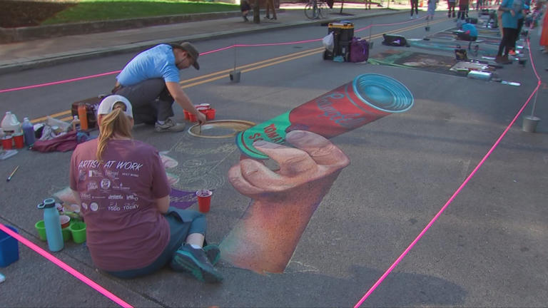 RiverLife Chalk Fest has colorful kick-off in Pittsburgh’s North Shore
