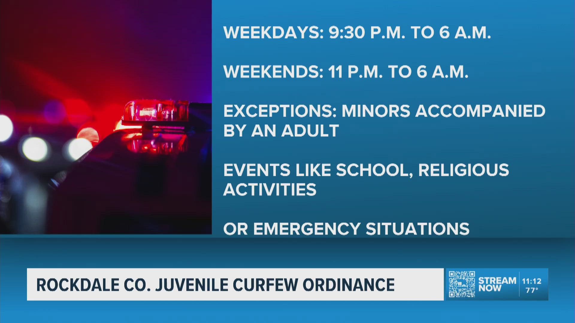Rockdale County enforces curfew for minors