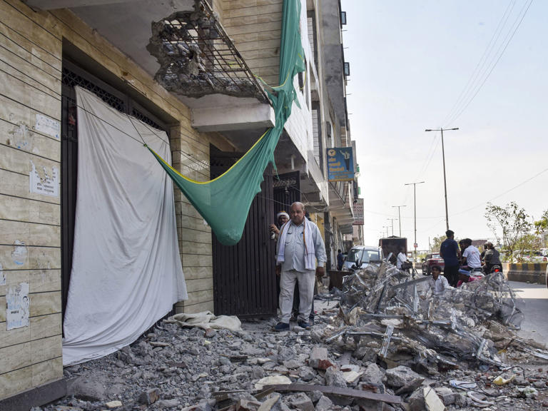 Demolition drive in northwest Delhi's Shalimar Bagh to remove encroachments