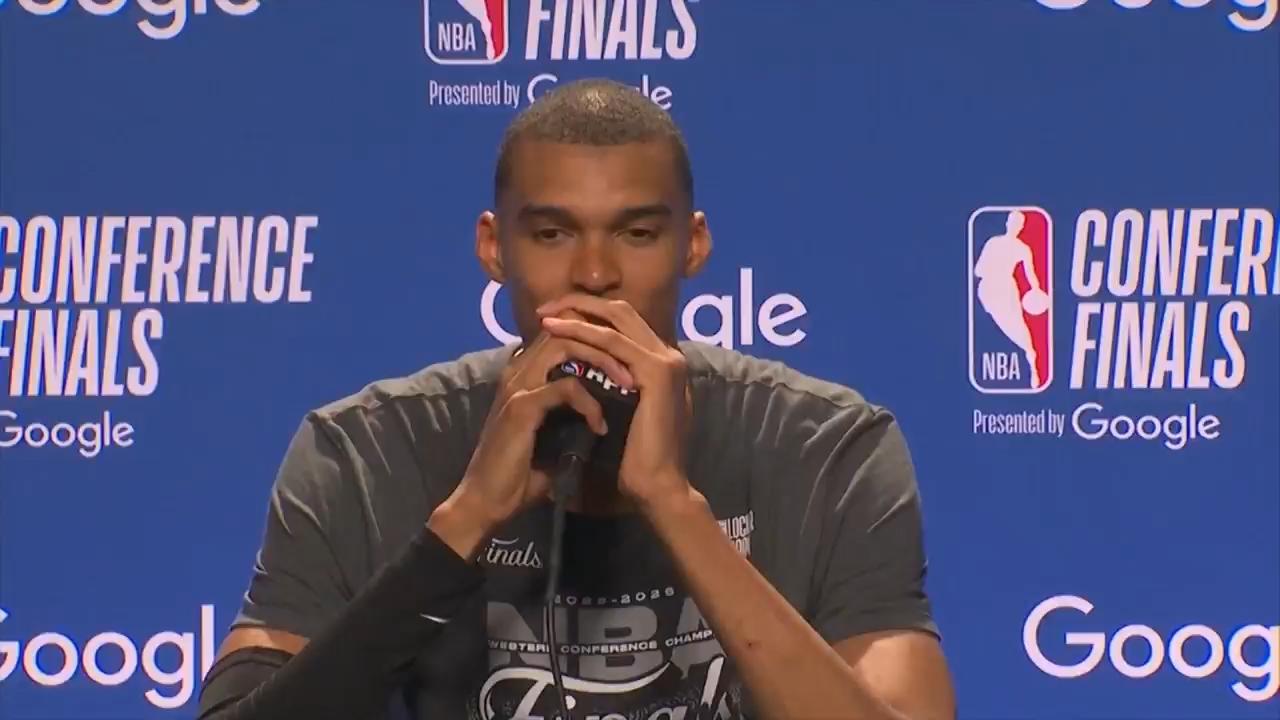 'Like my life depends on it' - Wembanyama on his Larry O'Brien aspirations