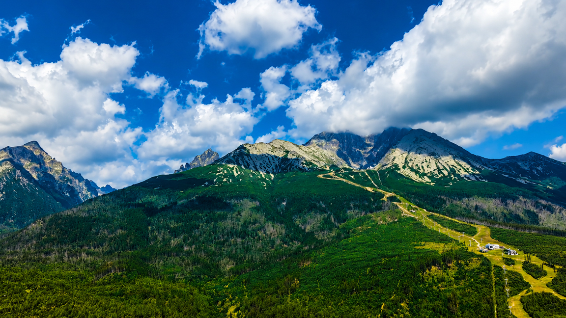 A hidden route leads straight toward these giant peaks