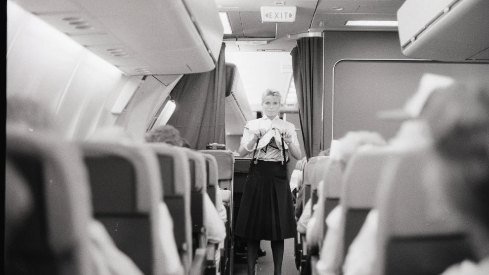 Life behind the galley curtain for flight attendants