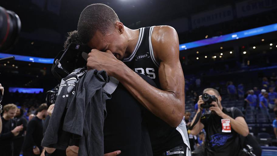 Victor Wembanyama's emotional reaction said it all after Spurs' Game 7 ...