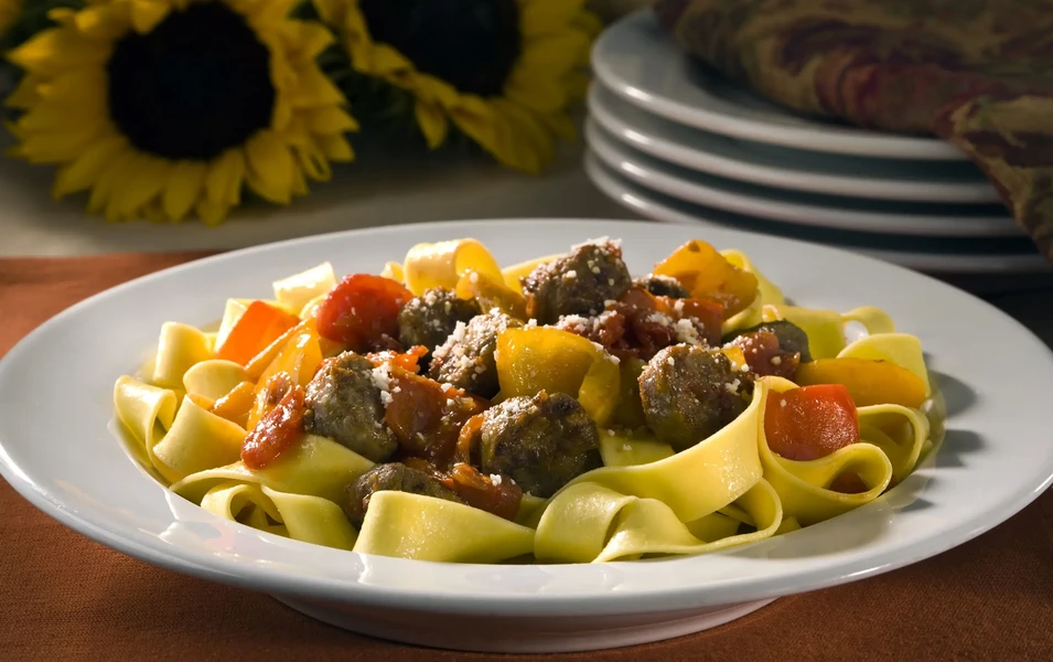 Slow cooker magic with sausage and peppers