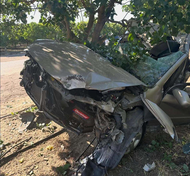 Woman injured after crashing into pistachio trees in Madera County, CHP ...