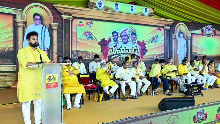 TDP’s clockwork Mahanadu & IAS Tukaram Mundhe’s 25th posting to clean ...