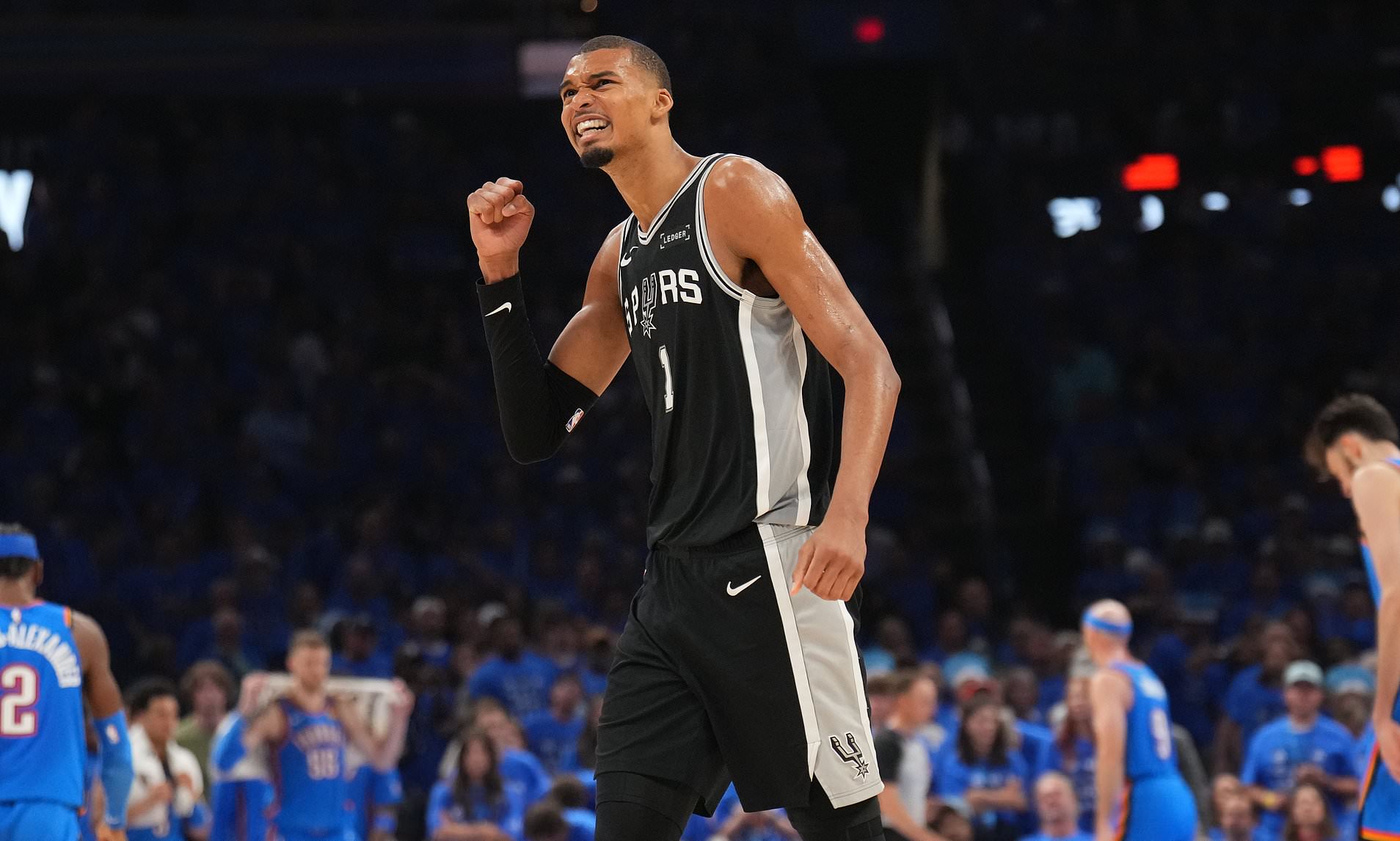 Wemby breaks down in tears after Spurs set up Knicks showdown in NBA ...