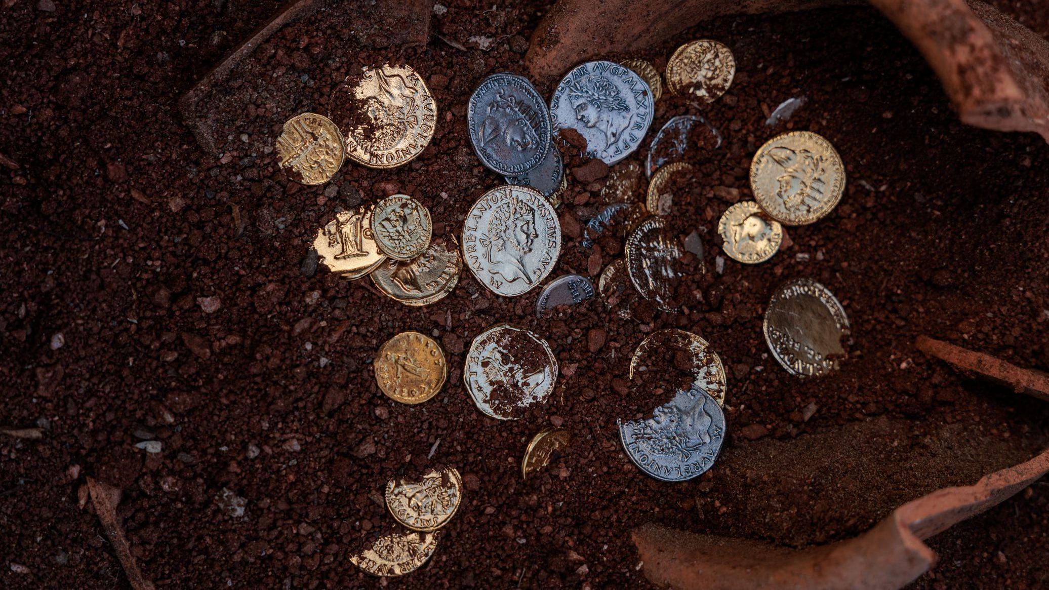The hedge that hid 3,000 ancient silver coins