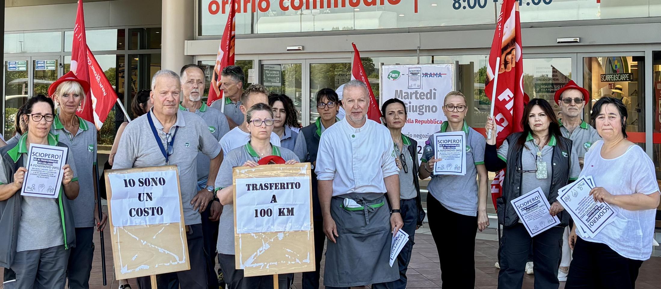 Sciopero e presidio: "Trasferiti a 100km". La denuncia della Cgil