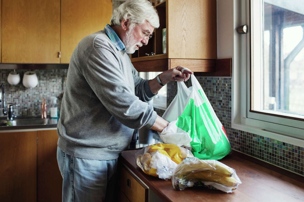 Plastic bags don't go in the recycling bin. What should you do instead?