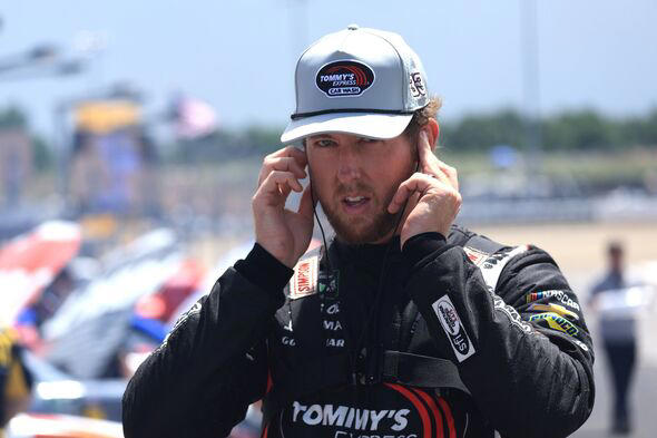 Dale Earnhardt Jr. goes over to Cleetus McFarland after disaster NASCAR ...