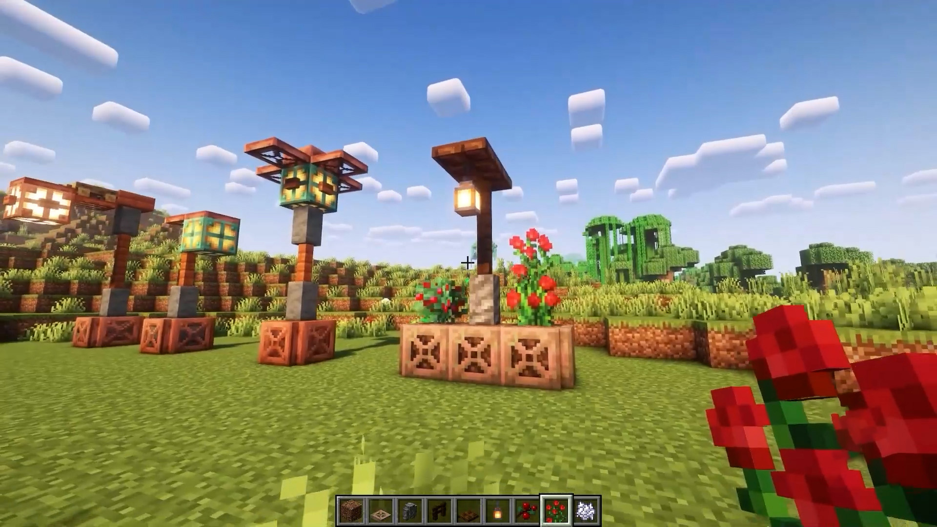 These new Minecraft build hacks make outdoor areas more useful
