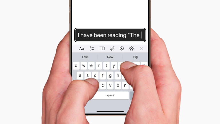 Cómo usar Hover Typing para hacer el texto más legible en iPhone