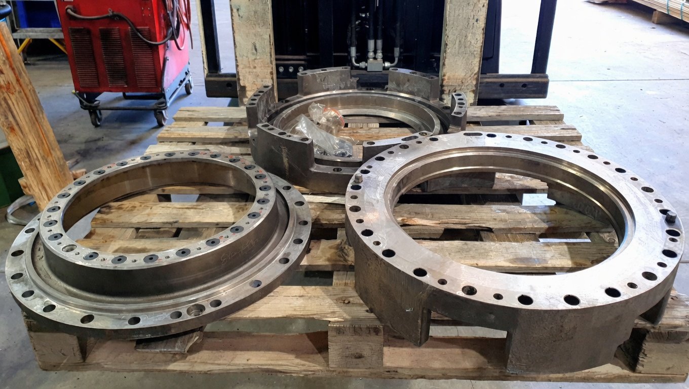 Repairing a Cat 785 dog bone linkage