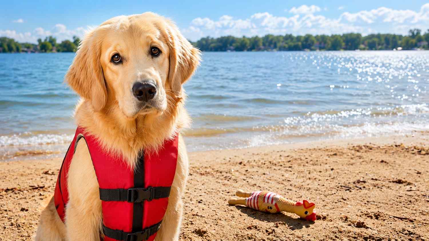 My dog’s first beach day adventure