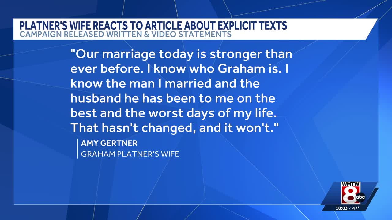 Senate candidate Graham Platner's wife responds to article about ...