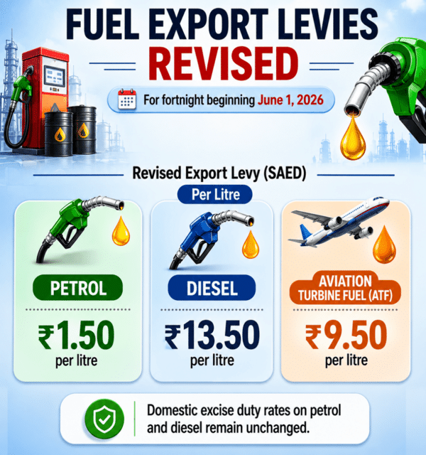 Govt revises fuel export levies for fortnight beginning June 1 ...