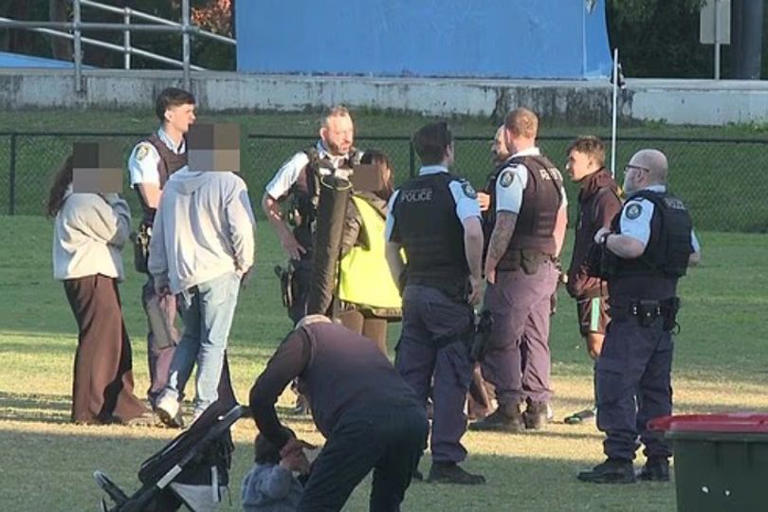 Chaotic 40-person brawl at under-17s football match as man, 47 ...