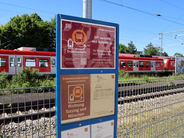 Viele Zugausfälle wegen Bauarbeiten: S8 fährt nach Gauting statt Herrsching