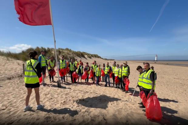 Charity-led clean-up at Talacre Beach sees volunteers collect 31 bags ...
