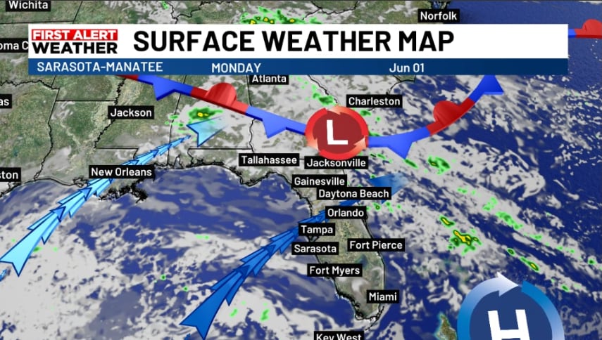 Daily chances for showers continue before mid-week pattern shift
