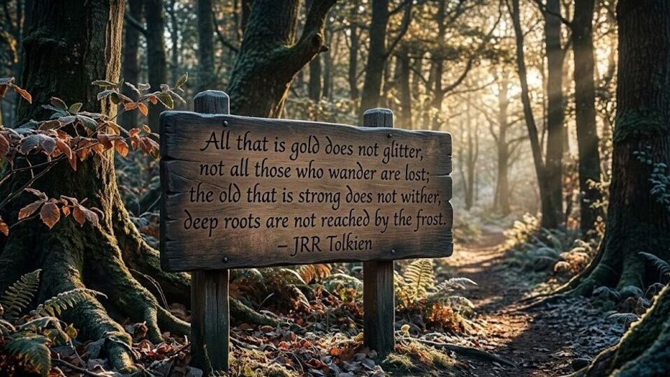 Quote of the day by JRR Tolkien: ‘All that is gold does not glitter ...