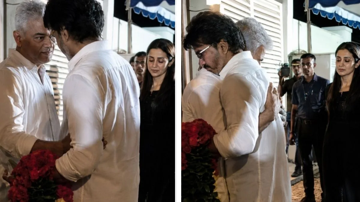 Watch: CM Vijay and Trisha arrive at Ajith Kumar's home after mother ...