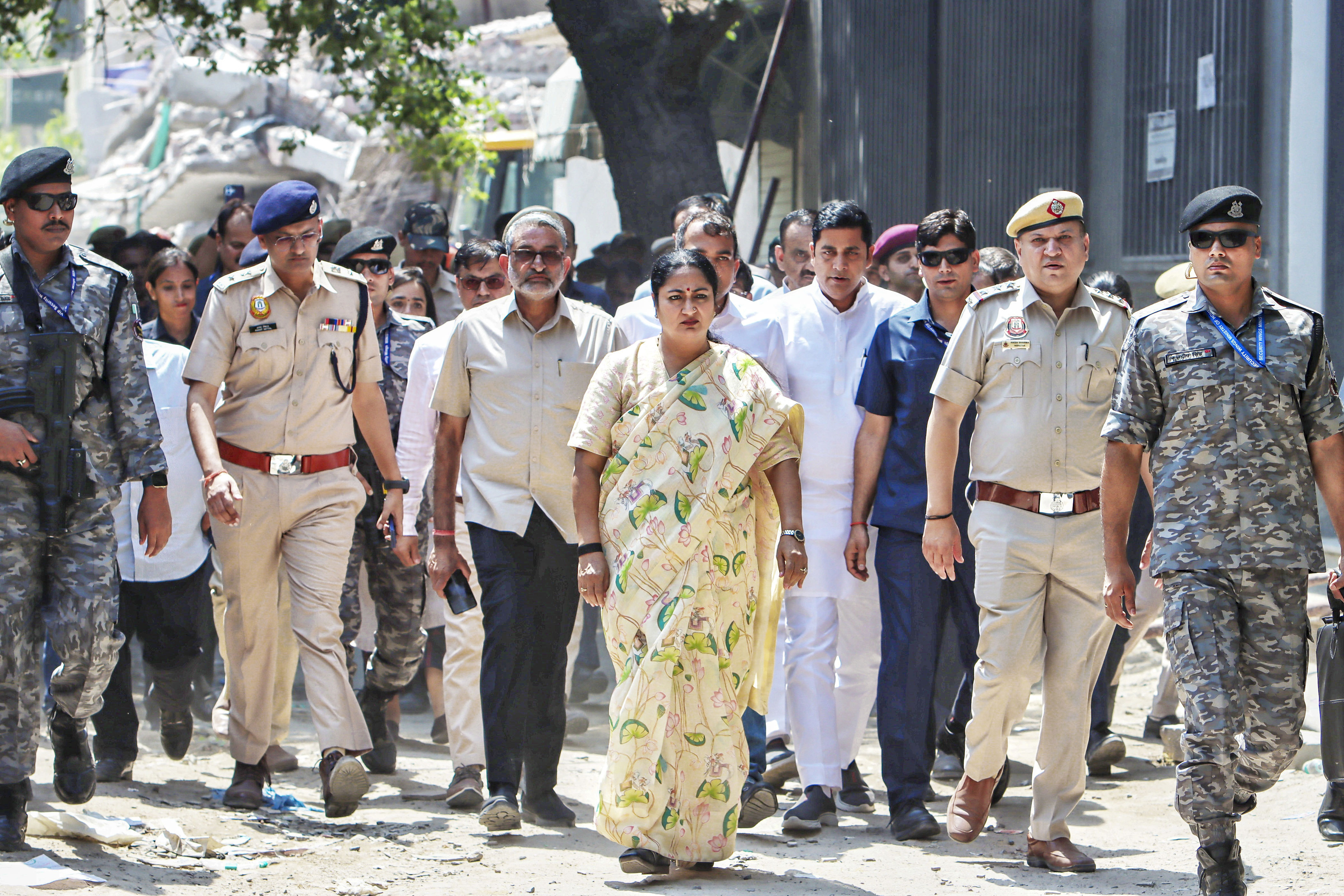 Saket building collapse: 6 dead; FIR registered, 2 MCD engineers suspended