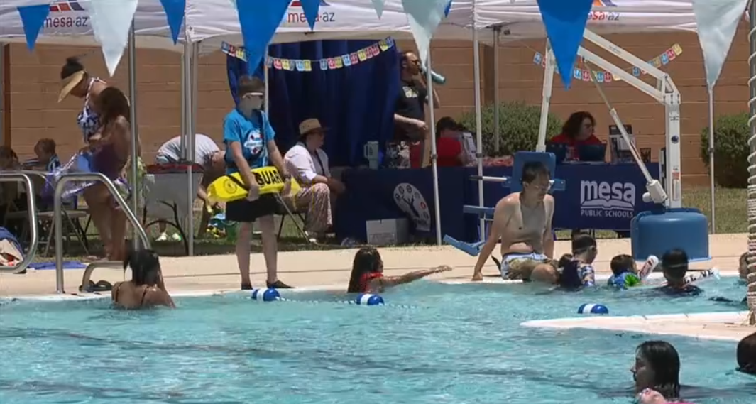 Pachanga en la Piscina event promotes water safety in Mesa