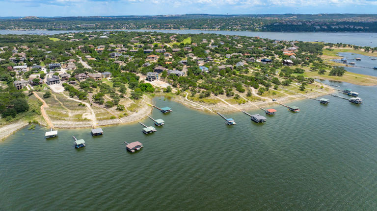 Texas' premier lake lined with resorts, restaurants, and vibrant ...
