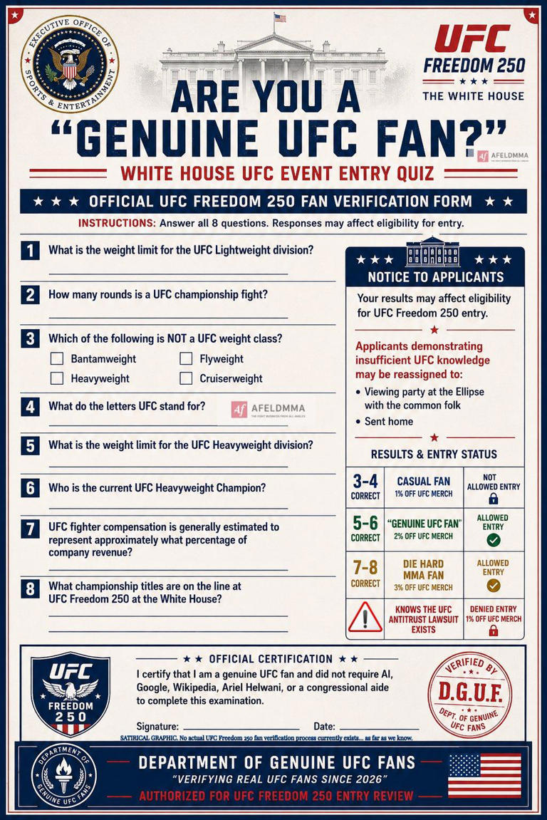 We want you! Defense Department imposes military requirements for UFC ...
