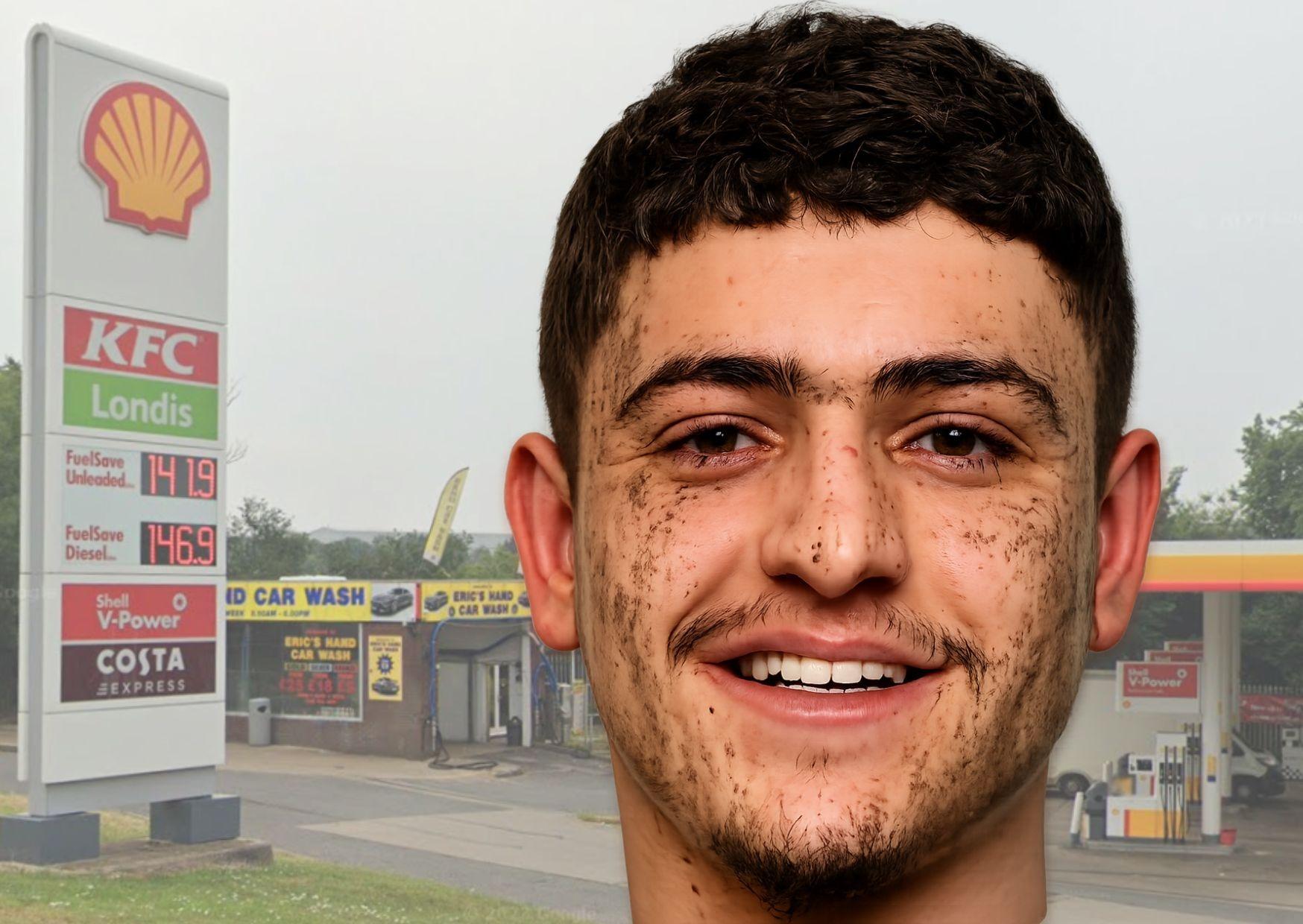 Grinning Corby robber targeted Shell garage on his own doorstep