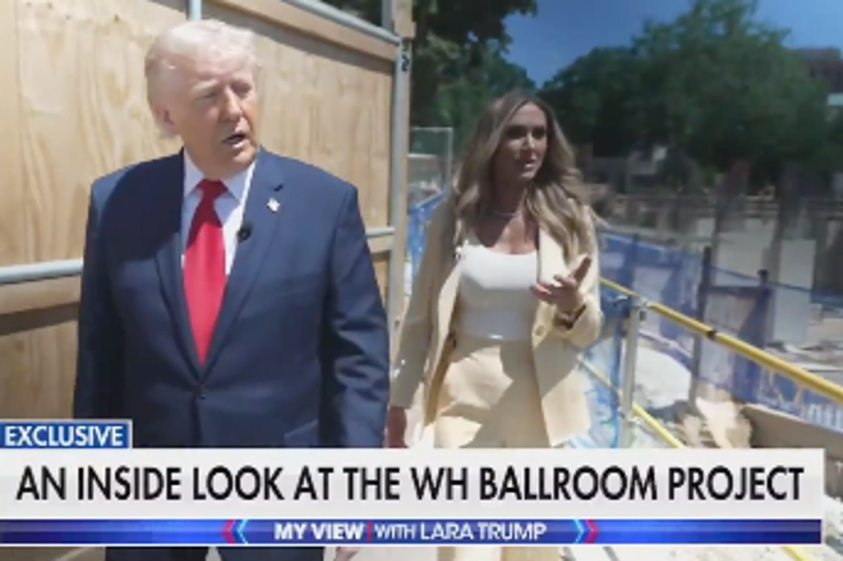 Trump gives daughter-in-law Lara tour of White House ballroom site