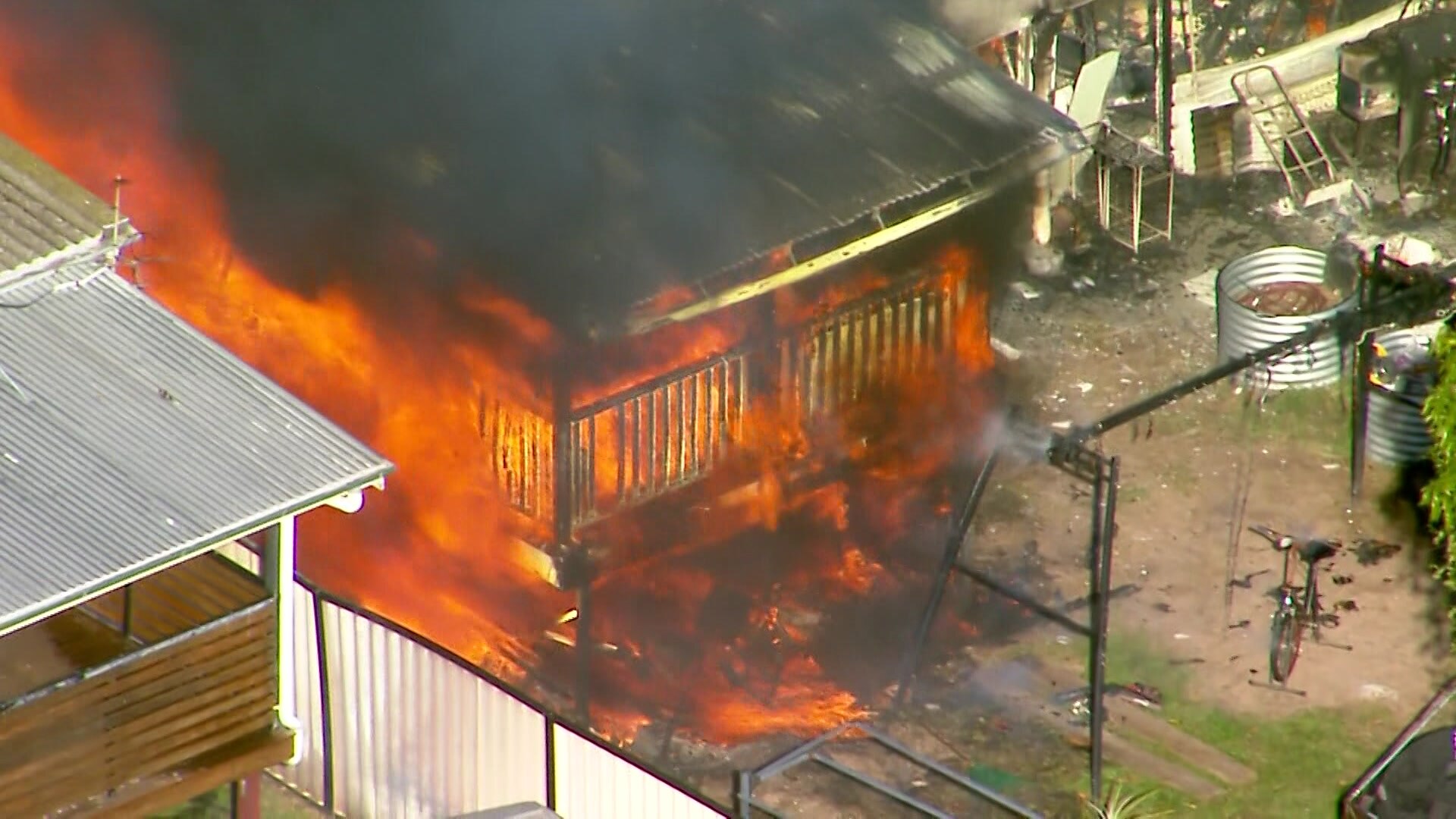 Man charged with attempted murder, arson after house destroyed by fire ...
