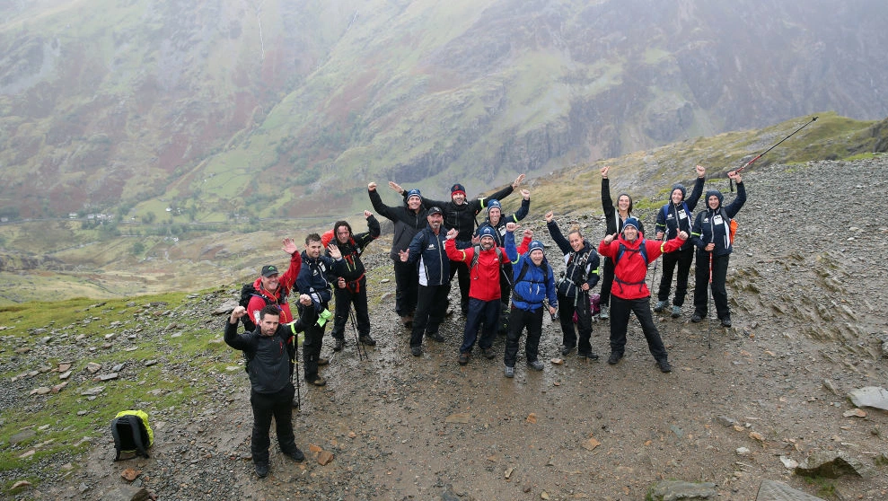 Charity hikers criticised for skipping Snowdon summit queue
