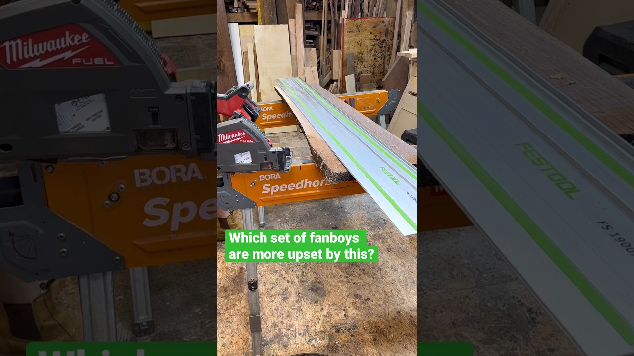 Track saw track compatibility - Festool and Milwaukee #woodwork #tools ...