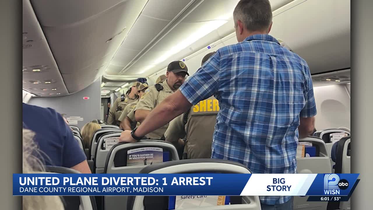 Plane prompted to divert to Madison after 75-year-old man attempted to ...
