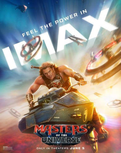 IMAX boots Mandalorian and Grogu for Masters of the Universe?