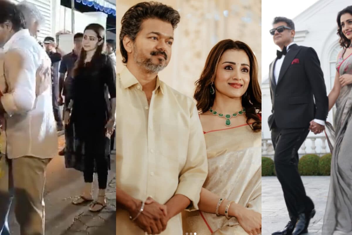Trisha accompanies Tamil Nadu CM Vijay to Ajith Kumar's home as he ...