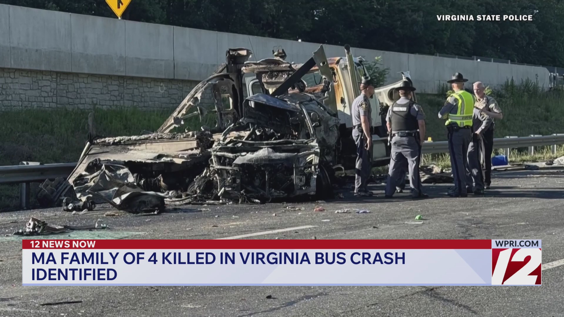 Bus driver charged in crash that killed 5 Massachusetts residents
