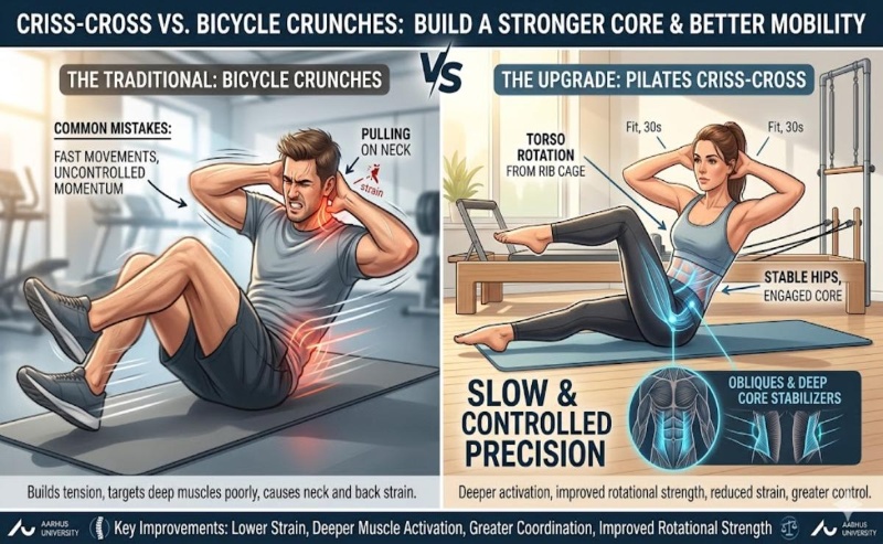 Could this Pilates move replace bicycle crunches for a stronger core ...