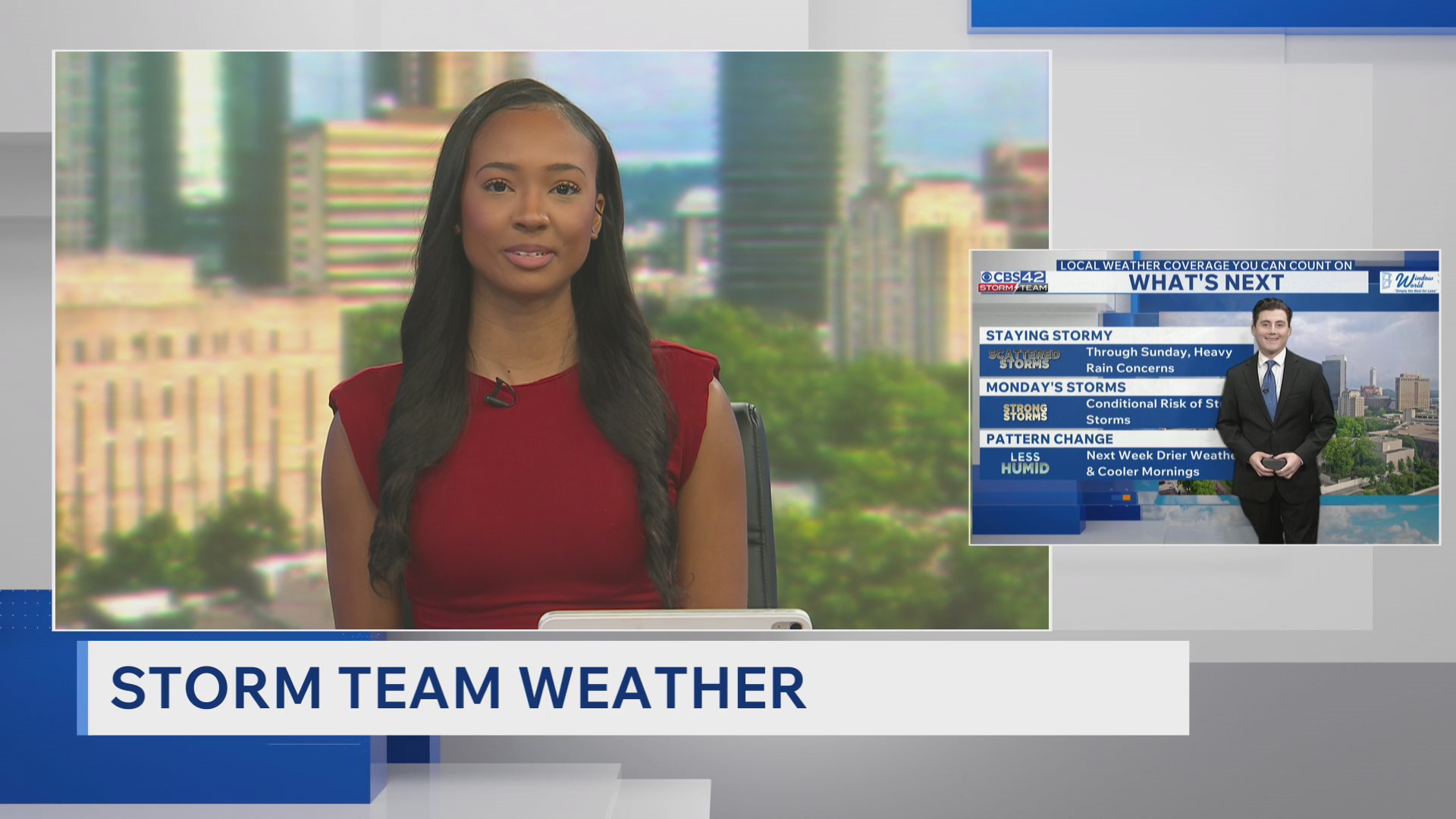 Watching for stormy weather Sunday - strong storms possible Monday