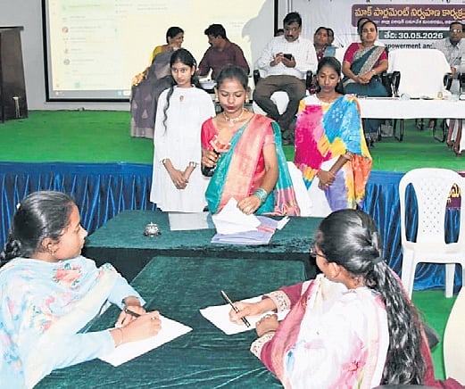 For a day, girl students in Telangana show how it is done