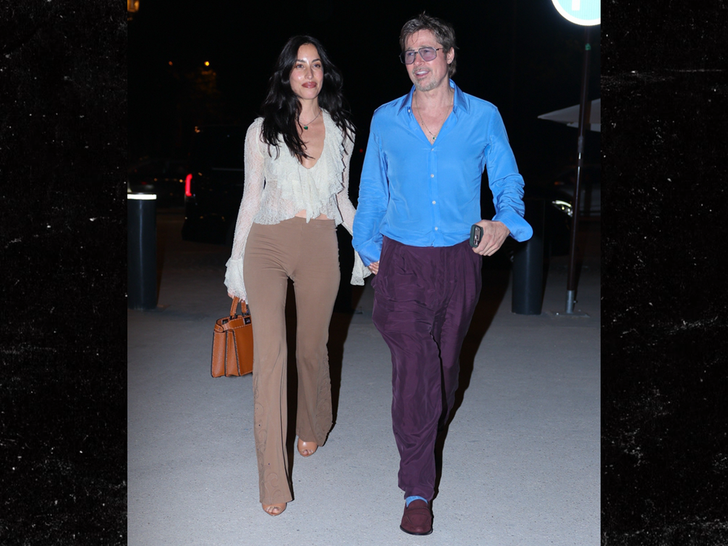 Brad Pitt & Ines de Ramon grinning in Paris after his son drops 'Pitt ...