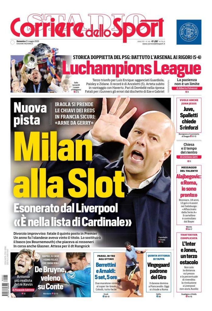 Rassegna stampa Juve: prime pagine quotidiani sportivi – 31 maggio