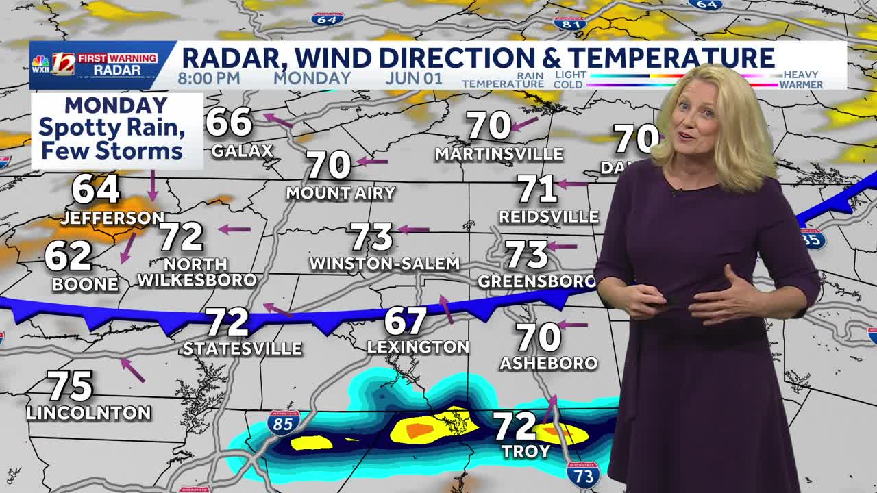 Pleasant Sunday, May 30 update | Nice weather in North Carolina to end ...