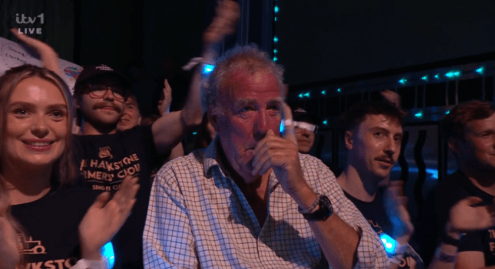 Jeremy Clarkson breaks down in tears as Hawkstone Farmers Choir crowned ...
