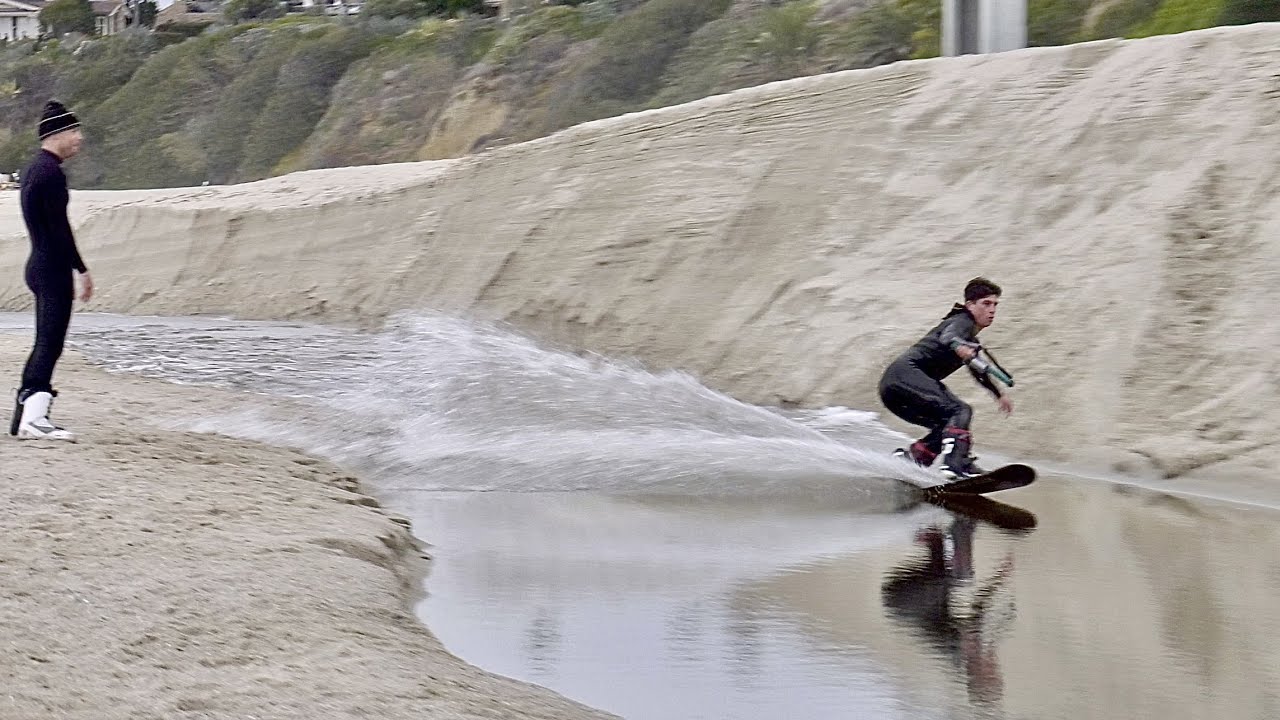 Snowboarding at the beach?
