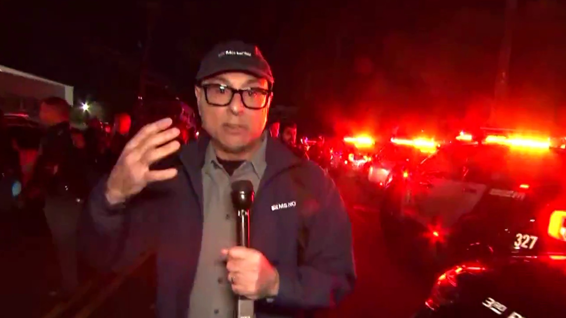 Ali Velshi escorted away by police as he reports on protest outside NJ ...