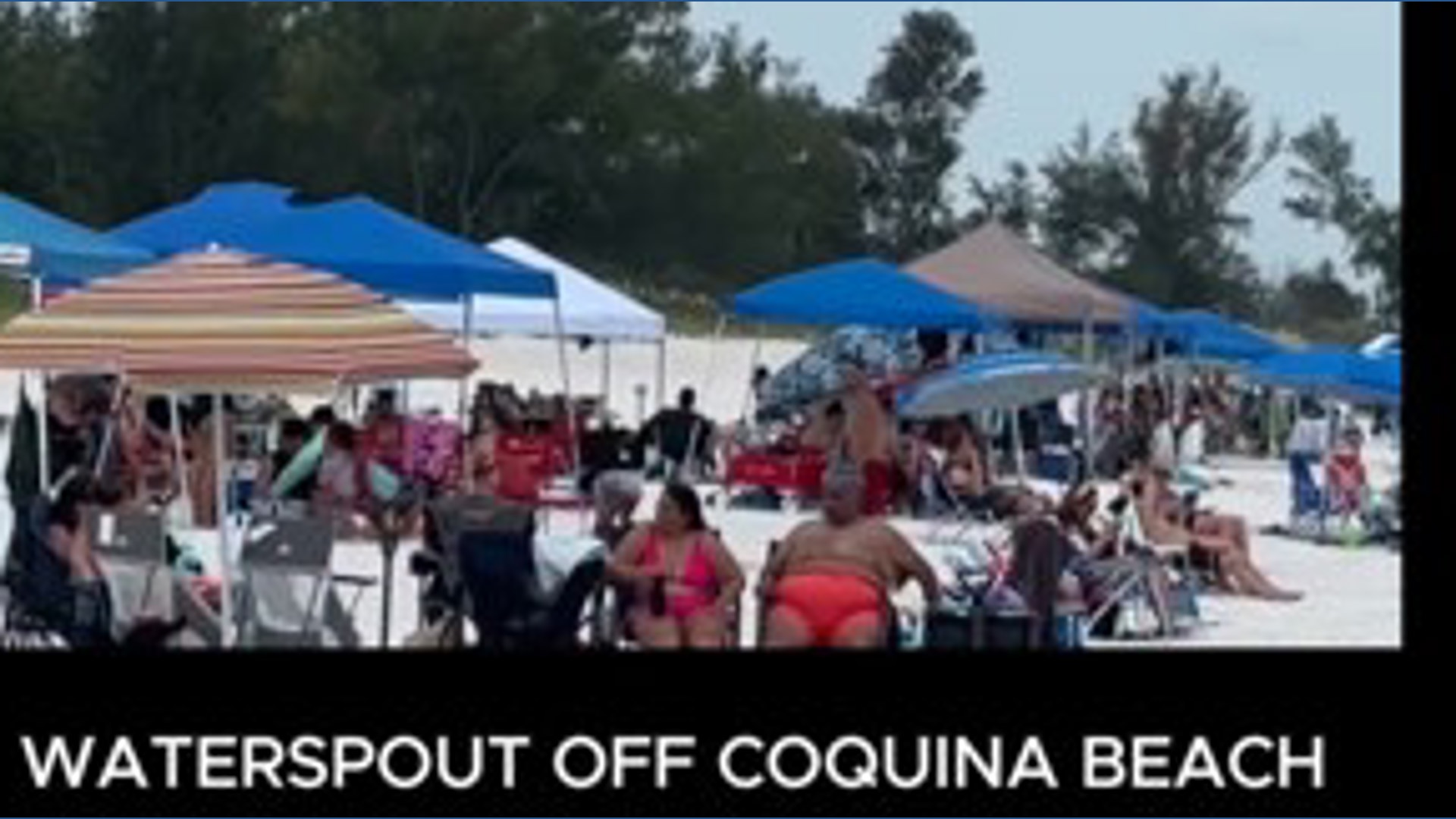 Waterspout appears off Coquina Beach in Manatee County
